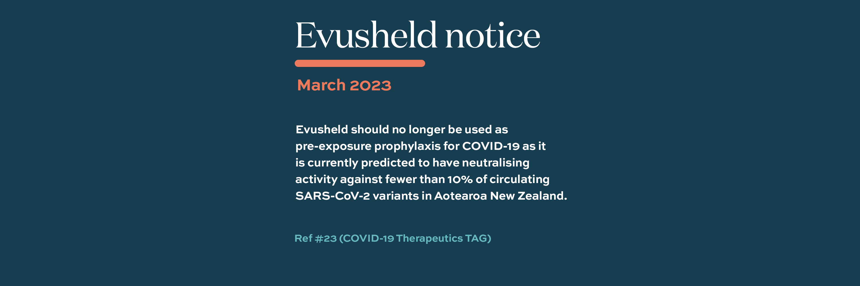 Evusheld (tixagevimab with cilgavimab) for COVID-19 pre-exposure ...